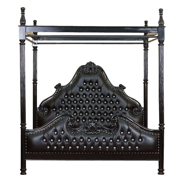 Zaraa Hand Carved Tufted Canopy Bed | Hibashi Furniture – HF Commercial ...